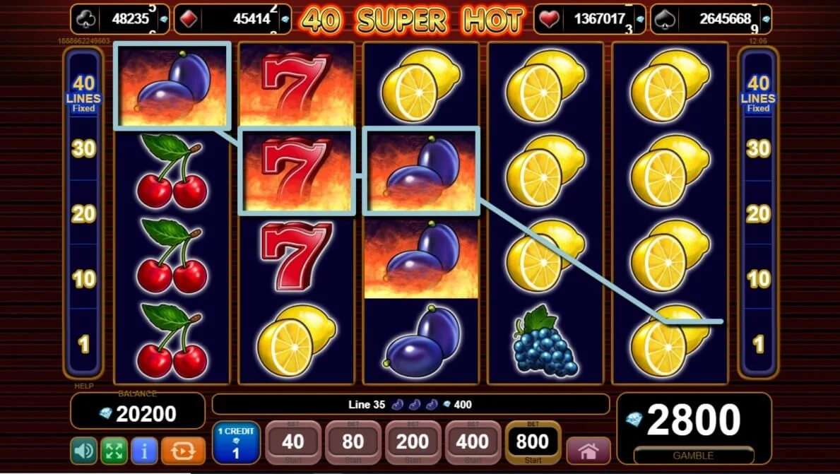O ambiente vai ferver na Slot 40 Super Hot | BacanaPlay